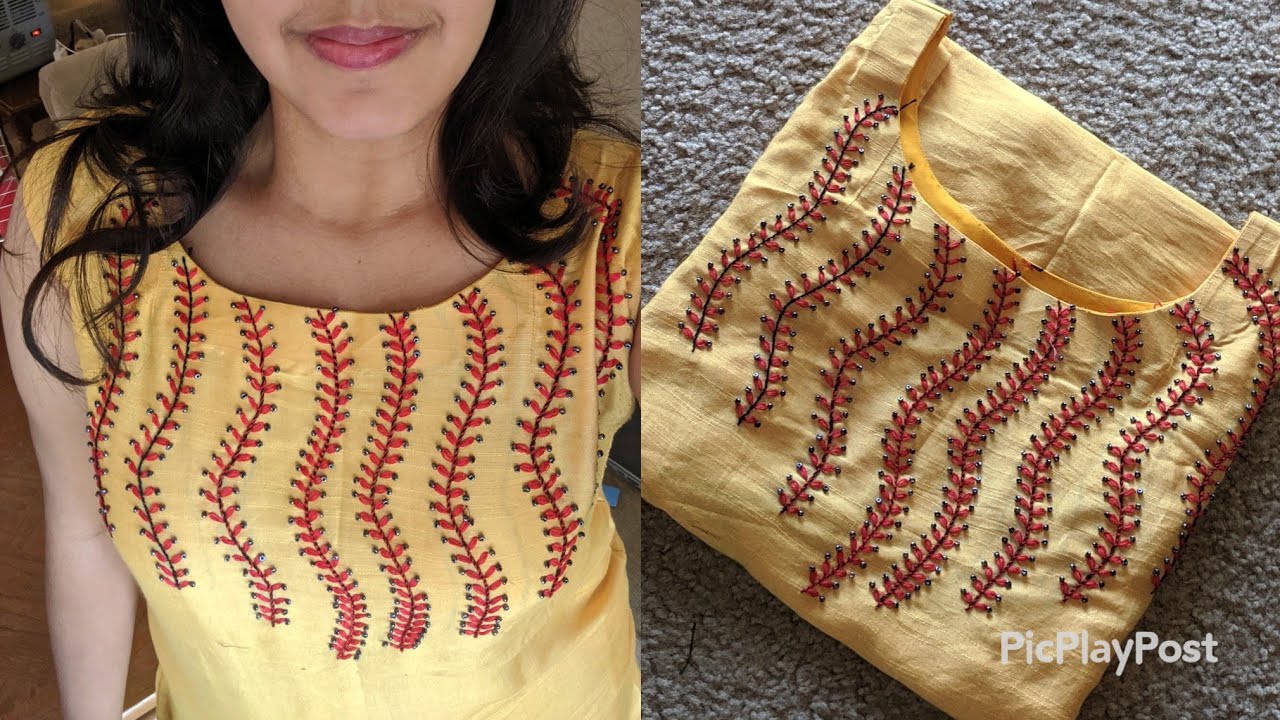 Beginners നു easy aayitu ചെയ്യാൻ പറ്റിയ ഒരു simple embroidery ...