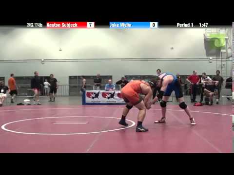 Men 79 KG / 174 lbs - Keaton Subjeck vs. Jake Wylie - YouTube