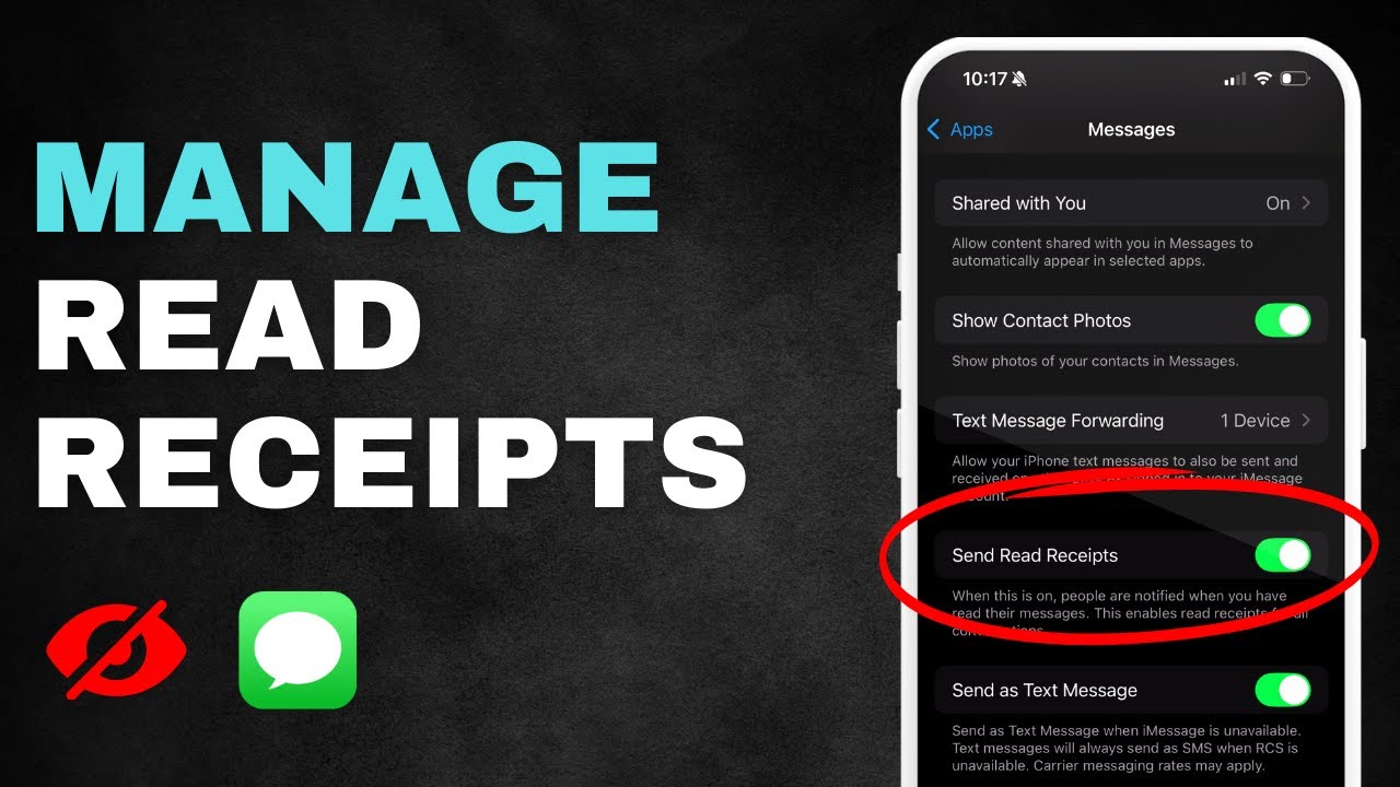 How to Turn ON/OFF iMessage Read Receipts - YouTube