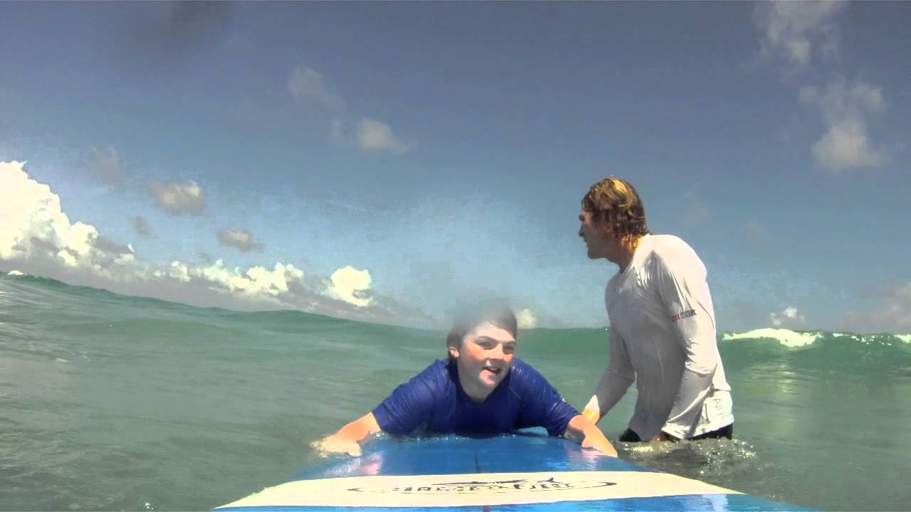Private Surf Lesson with Connor and Cheyne Cottrell - YouTube