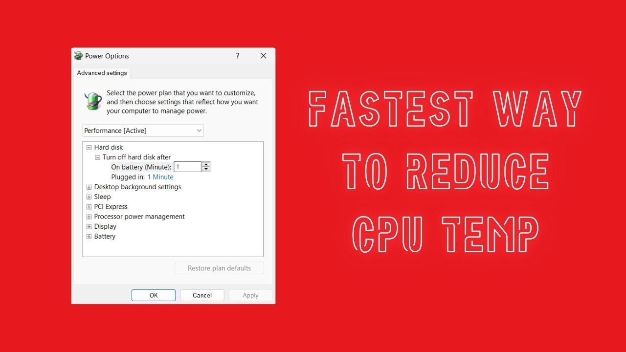 Fastest Way To Reduce CPU Temperature 2024 | Windows PC/Laptop - YouTube