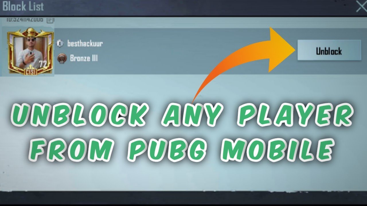 How to unblock player in pubg | How to unblock player in Bgmi | #kyromx ...
