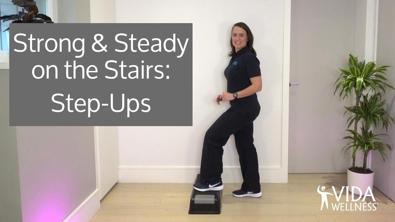 Strong and Steady on the Stairs: Step Ups - YouTube