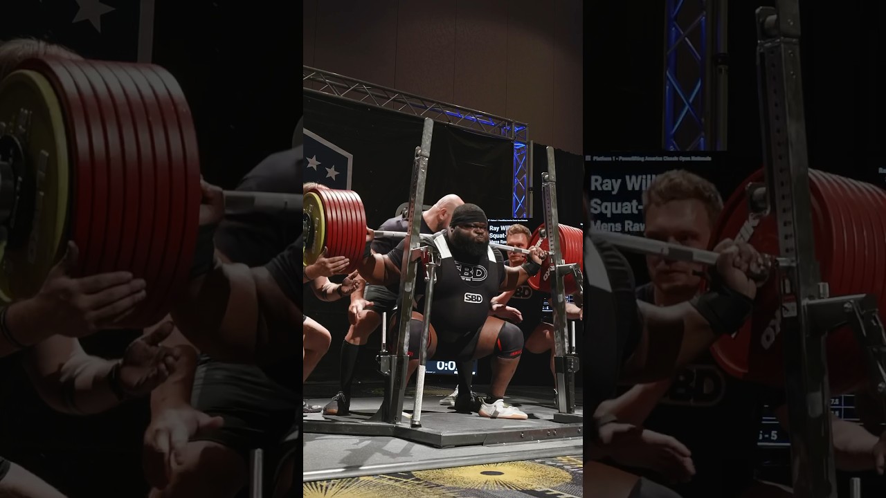 Ray Williams 460kg squat at #Powerlifting America Nationals 2024 - YouTube