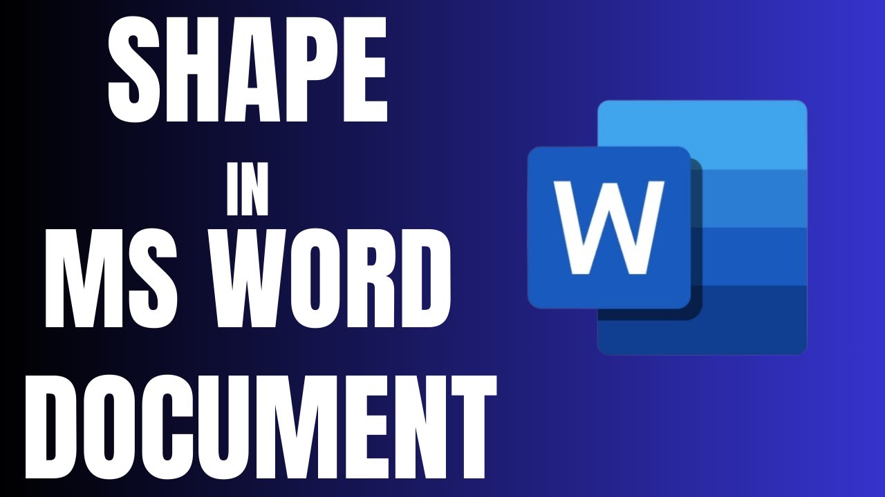 How to Insert Shapes in Microsoft Word Document in 2025 - Full Guide ...