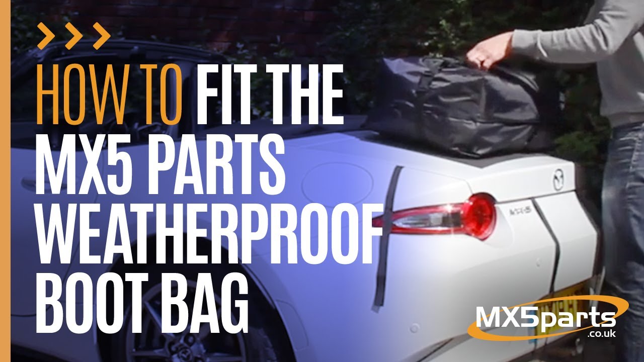How to fit the MX5 Parts Weatherproof Boot Bag - YouTube