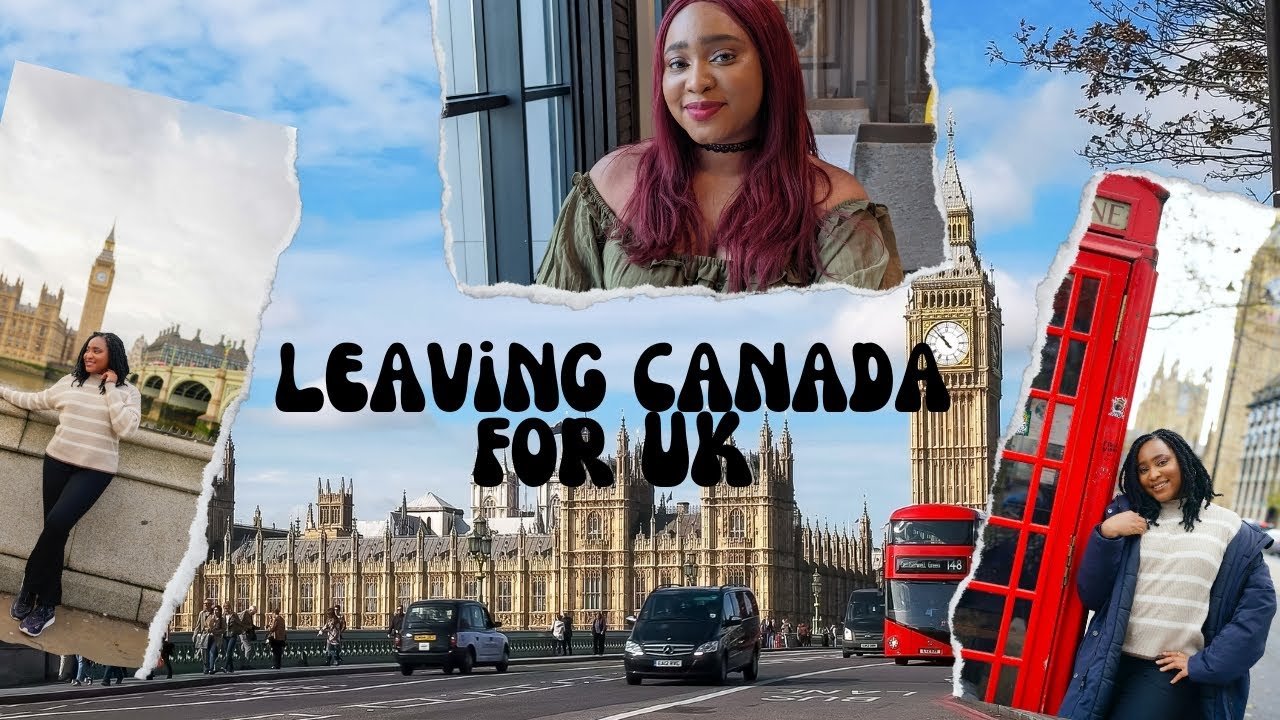 London vlog: I left Canada for the United Kingdom, fly with me - YouTube