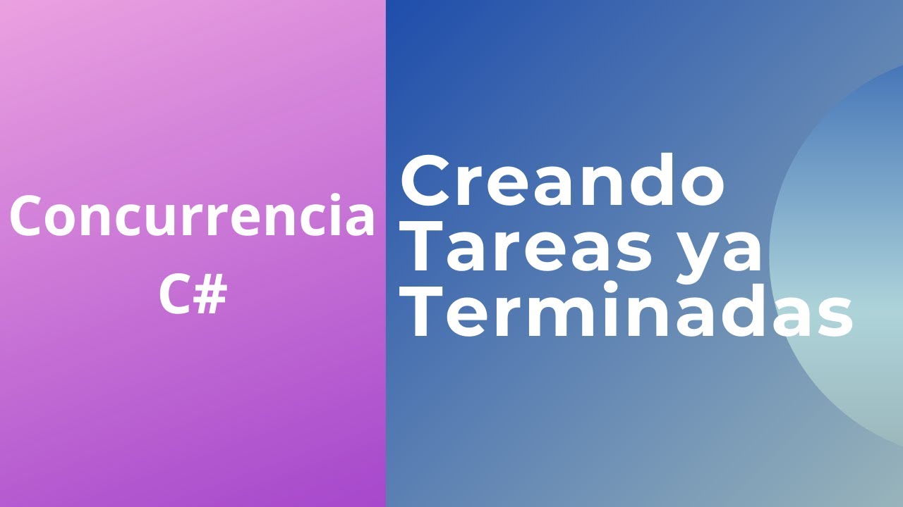 23 - Creando Tareas ya Terminadas - Task.FromResult y Amigos - YouTube