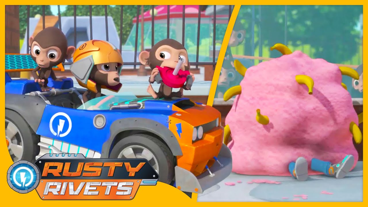 Rusty Goes Bananas and MORE 🙈| Rusty Rivets Episodes | Cartoons for ...