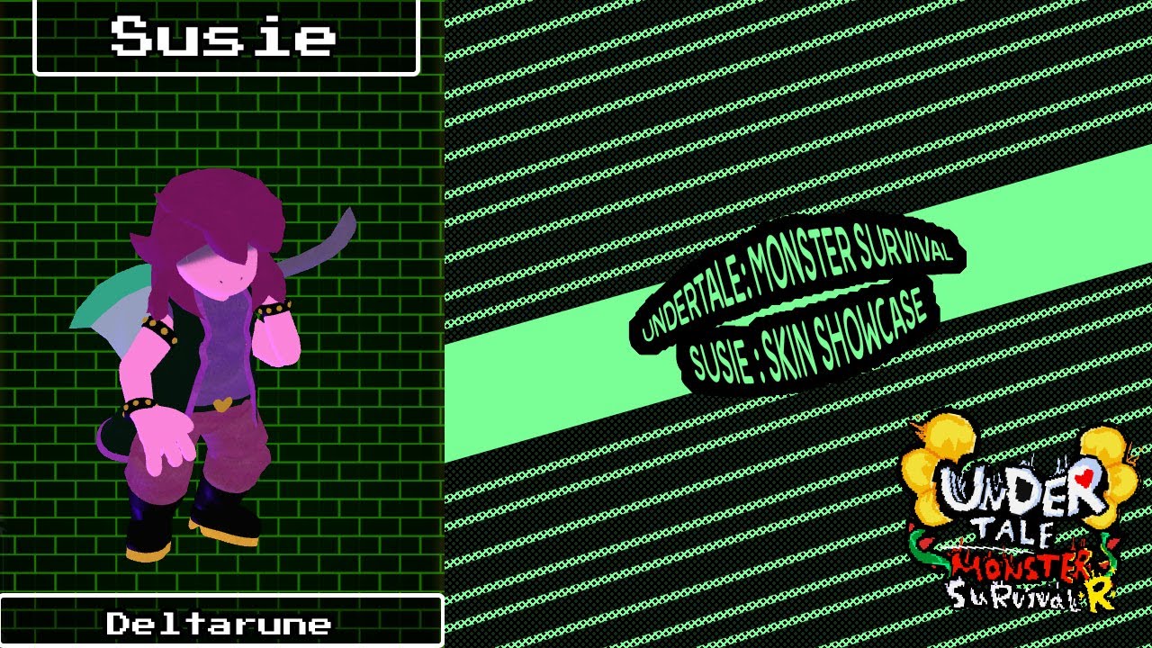 Undertale Monster Survival Remastered: Susie Skins Showcase (2) - YouTube