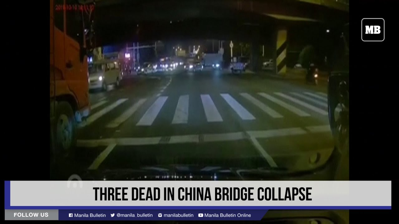 Three dead in China bridge collapse - YouTube