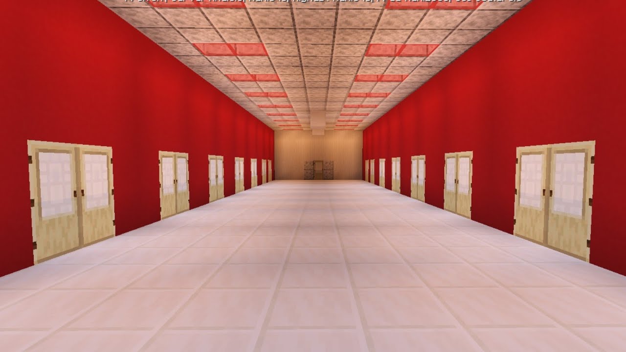Building The Backrooms "Level Run For Your Life!" in minecraft of ...