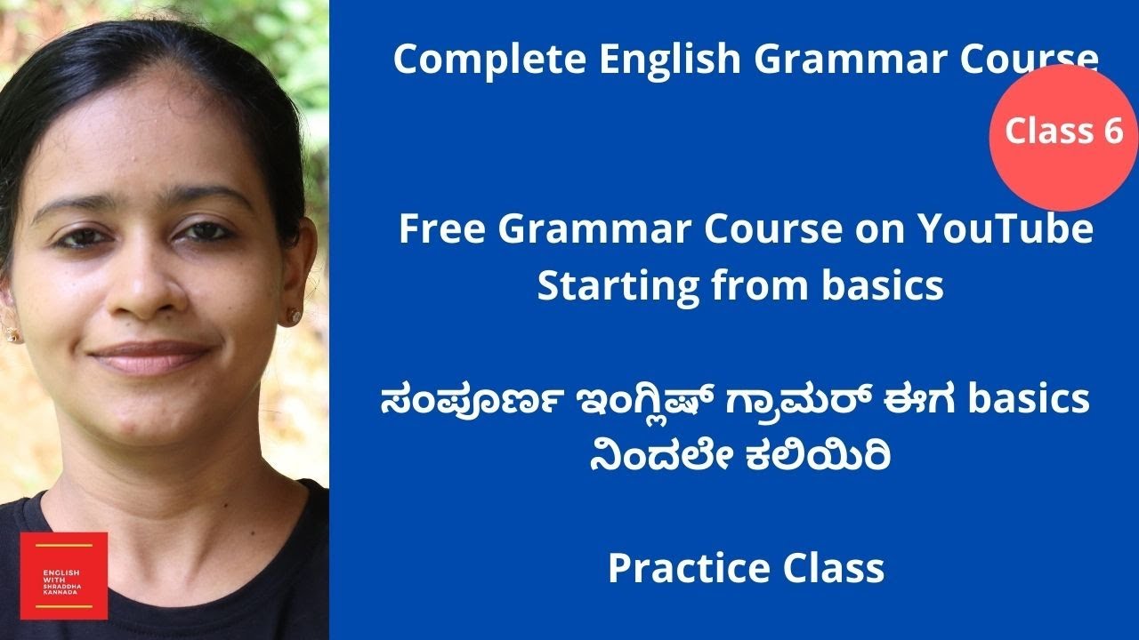 Complete English Grammar Course Class 6 Practice Class - YouTube