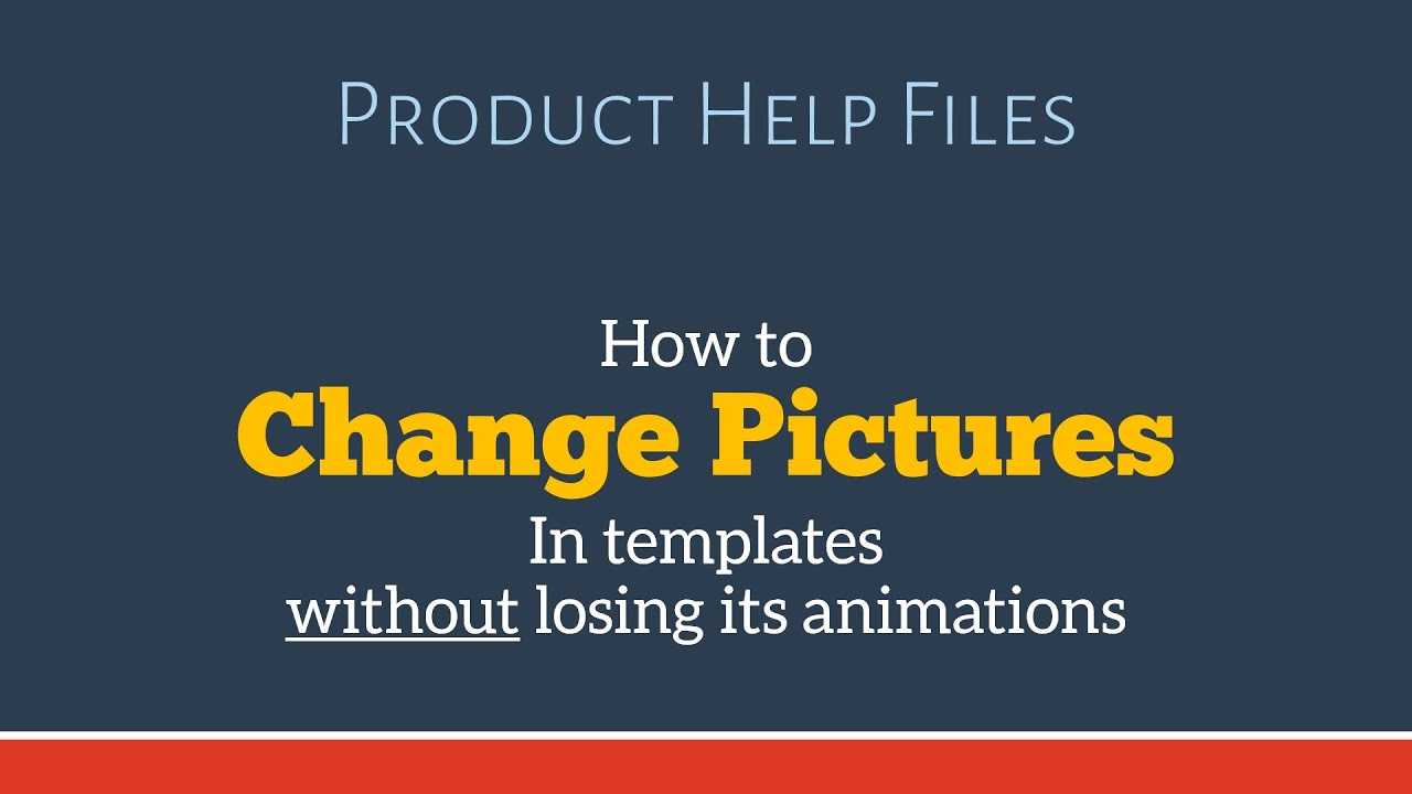 Animation Help Series: How to Change Picture Without Losing Animation ...