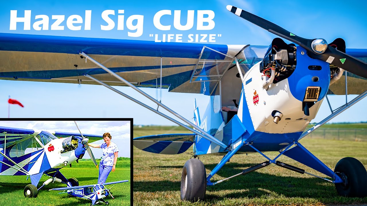 Worlds Most Popular RC Airplane goes FULL SCALE! Hazel Sig Clipped Wing ...