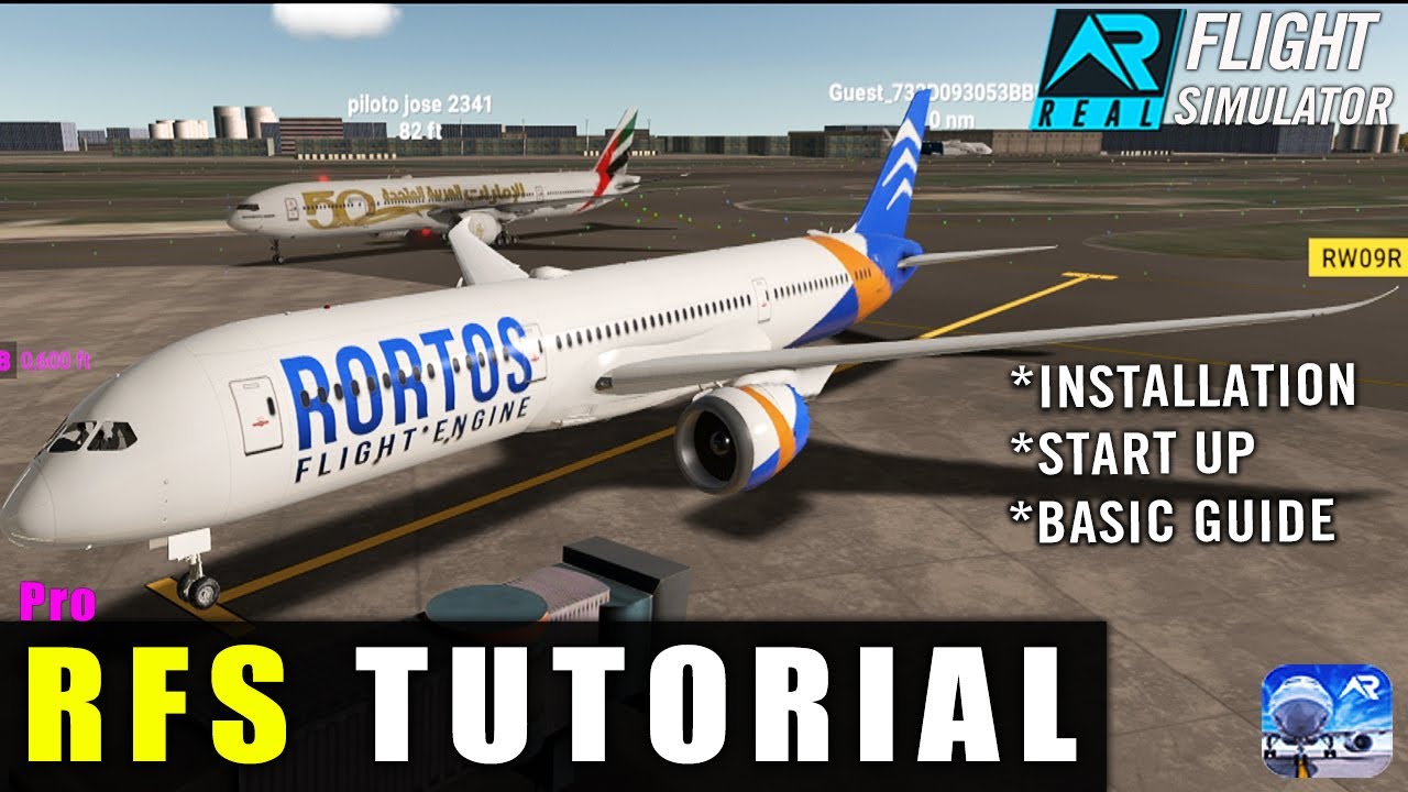 RFS-Real Flight Simulator -Tutorial||Installation, startup and learn ...