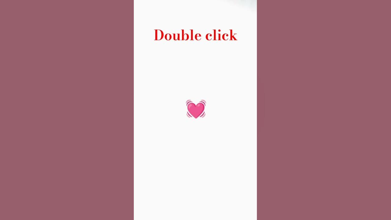 Double click - YouTube