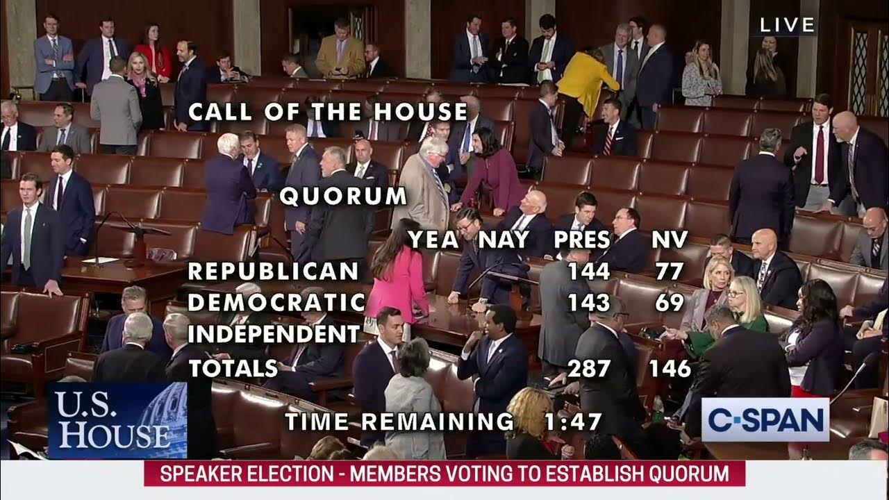 U.S. House of Representatives Speaker Election - YouTube
