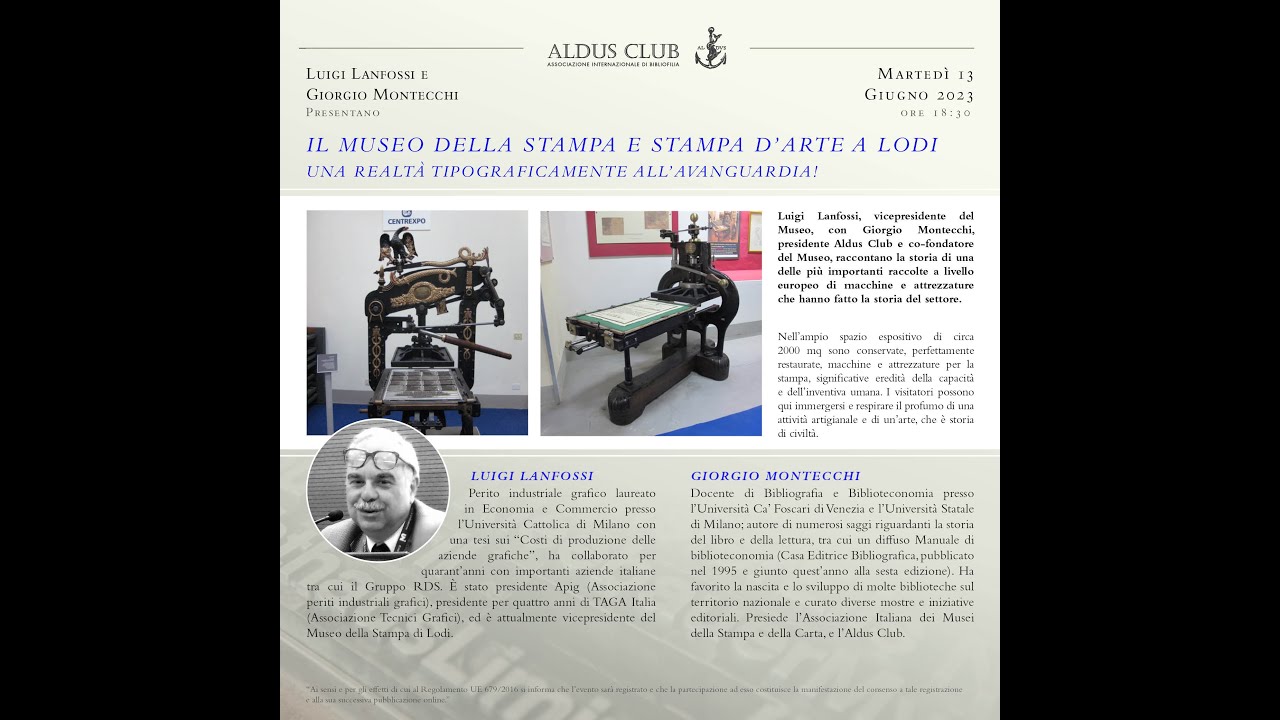 Il Museo della stampa e stampa d'arte a Lodi. Una realtà ...