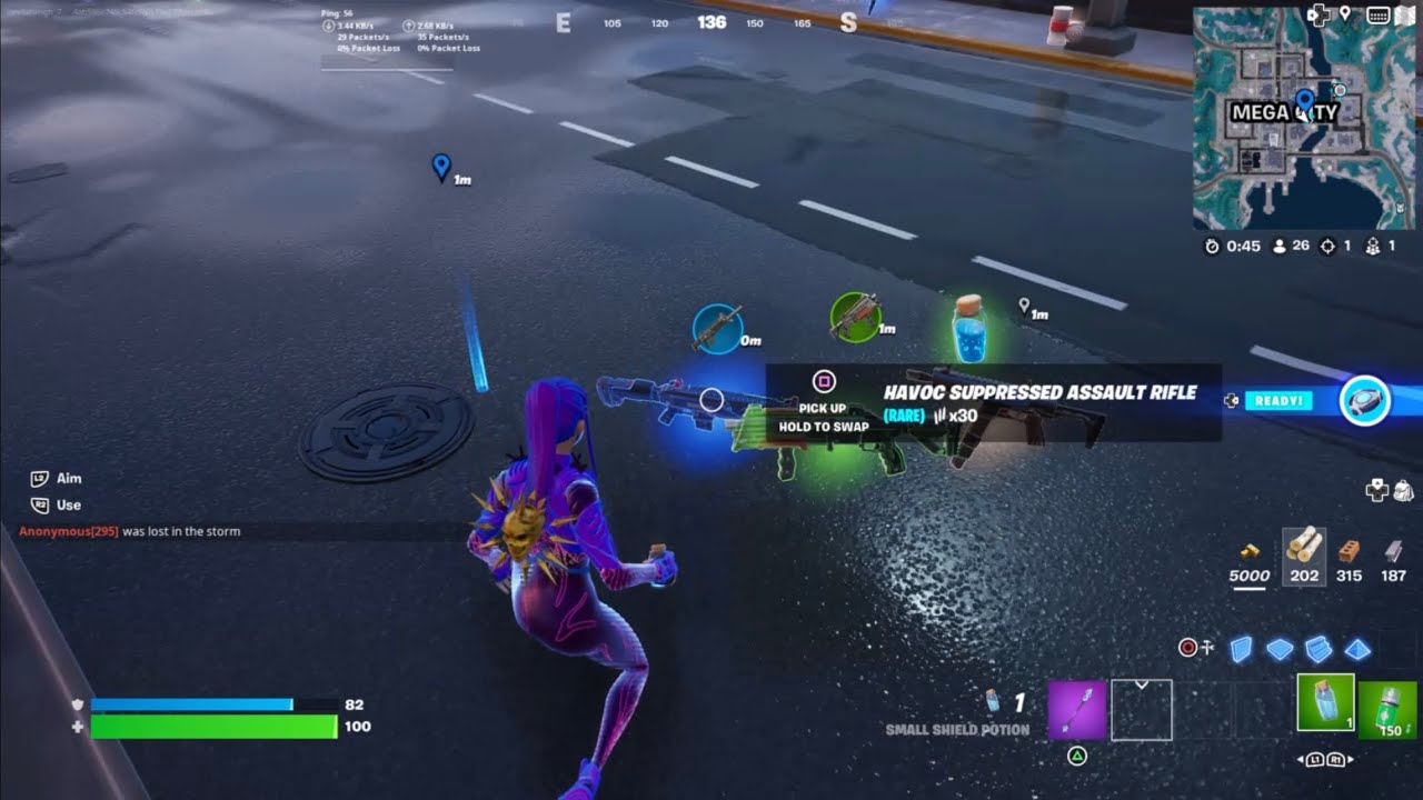 Pick up and hold 5 items of different rarity Fortnite - YouTube