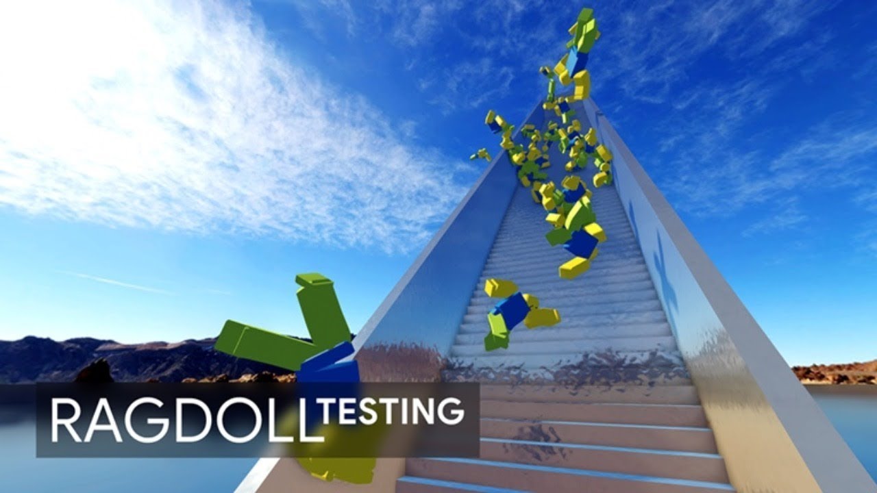 Играем в роблокс на карте ragdoll testing (ссылка на карту в описание ...