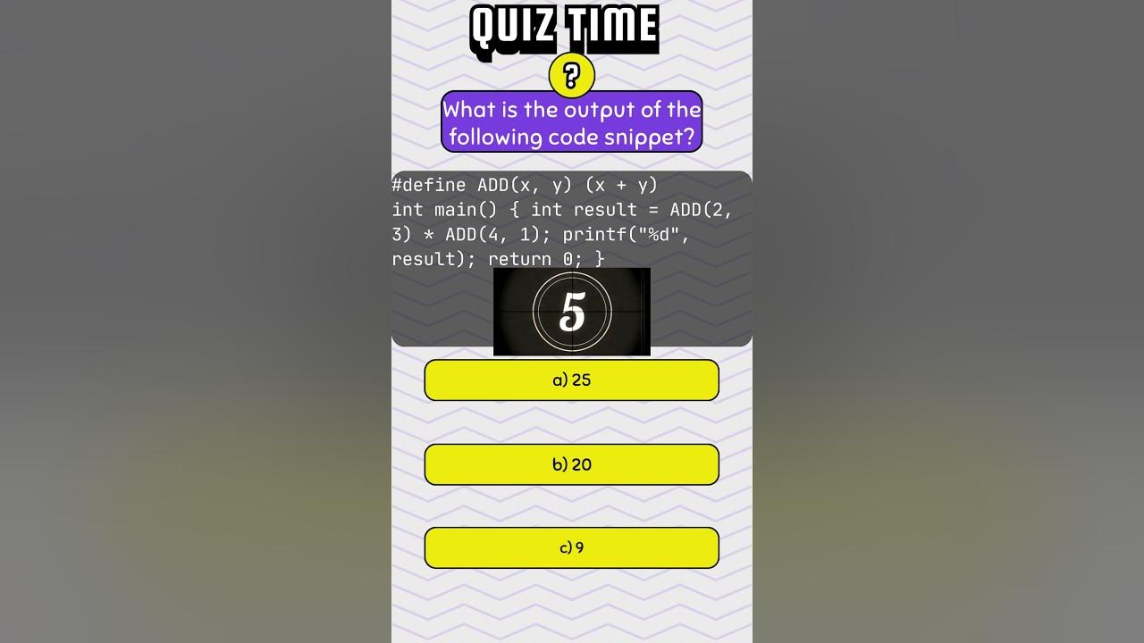 C Interview Question 54 Mcq Clanguage Codechallenge Programminglanguage Coding