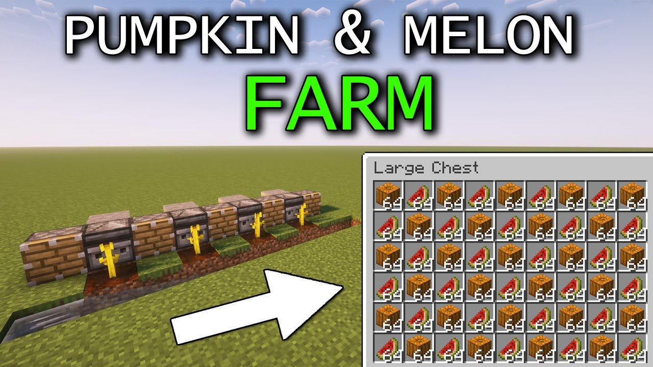 How To Make an Easy Automatic Melon Farm in Minecraft! - YouTube