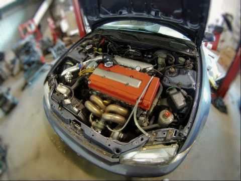 600HP Civic B18C Type-R Turbo Dyno 6262 billet - YouTube