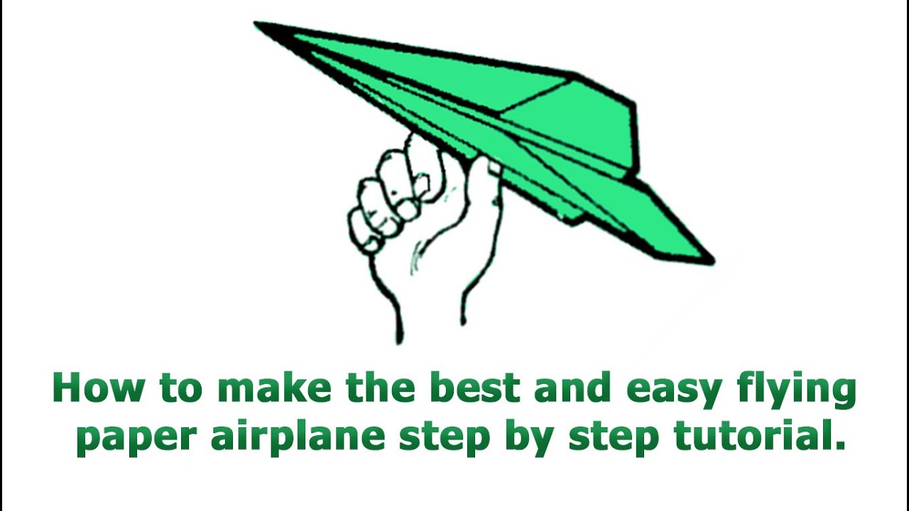 How to make the best and easy flying paper airplane step by step ...