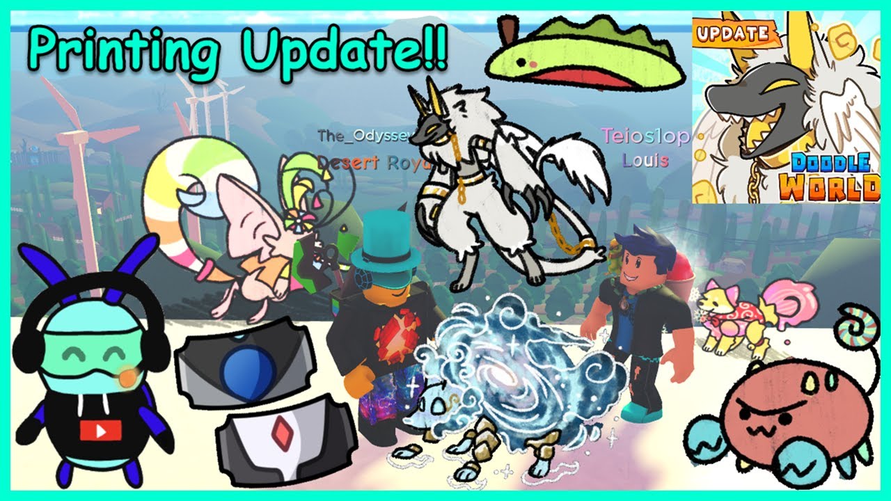 Reviewing and Trying the Printing Update - Doodle World - YouTube