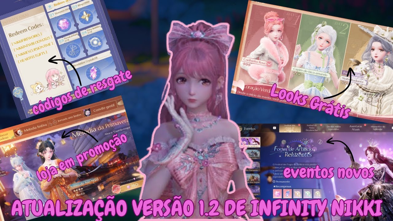 PRIMEIRO DIA NA ATUALIZAÇÃO VERSÃO 1.2 DE INFINITY NIKKI. - YouTube