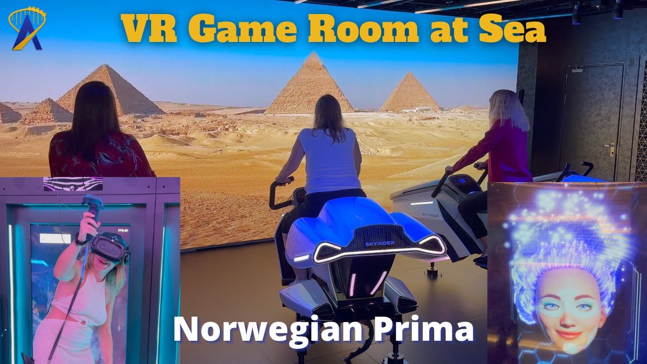 VR Game Room - Galaxy Pavilion on Norwegian Prima - YouTube