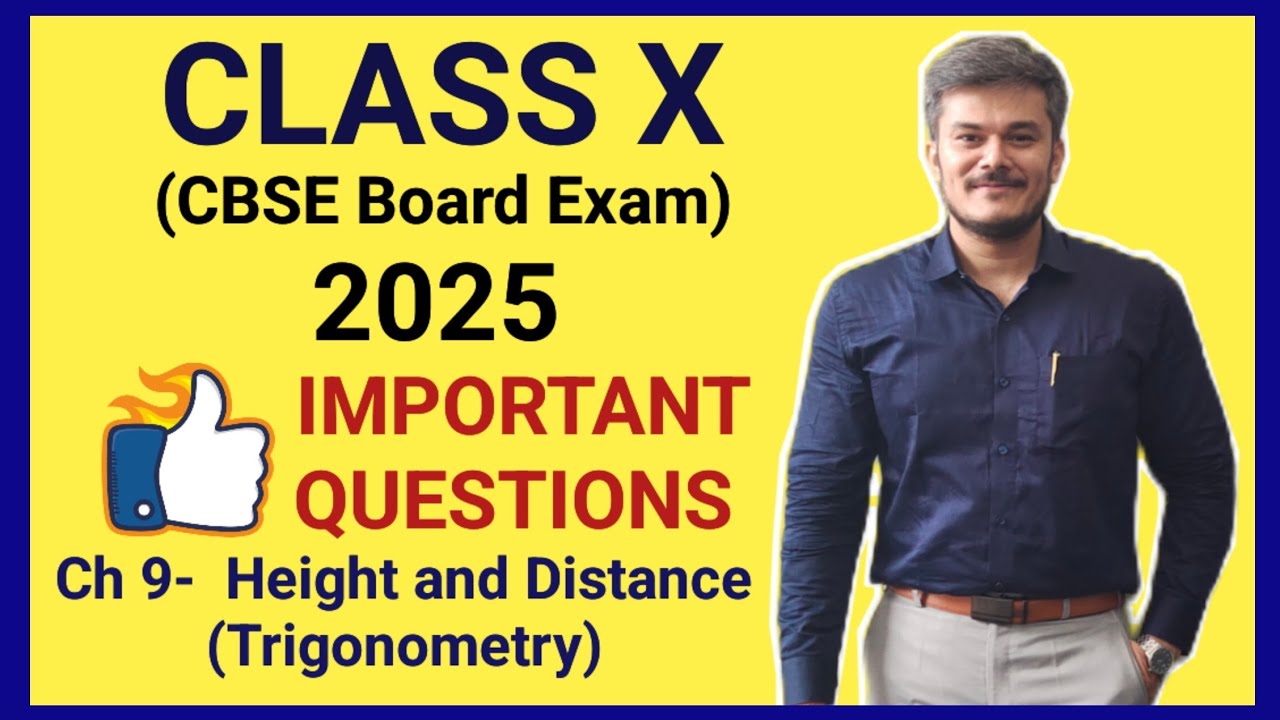 Height and Distance Class10 Most Important Questions |Height and ...
