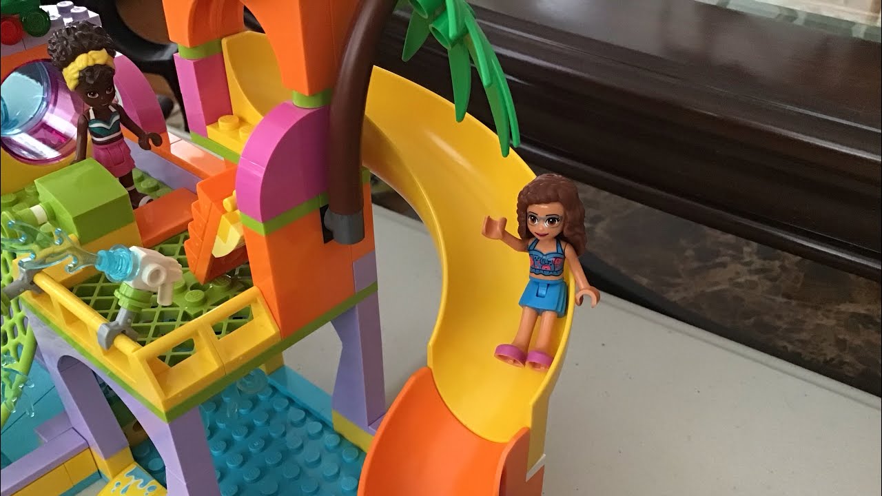 Water Park Slides: A Lego Friends Stop Motion - YouTube