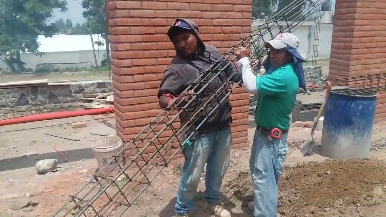 Como armar y colar una columna aislada, muy fácil y rápido - YouTube