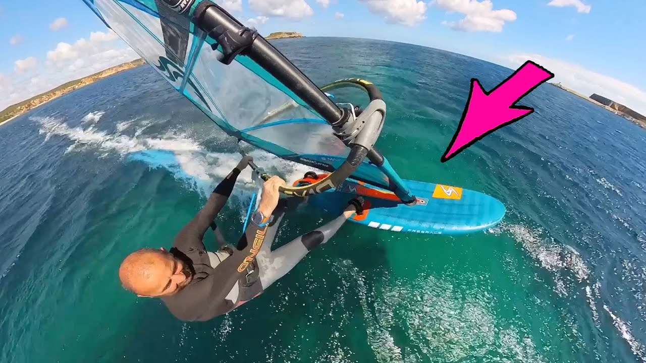 Flat Water Windsurf Blasting - Monster 106 'First try' - YouTube