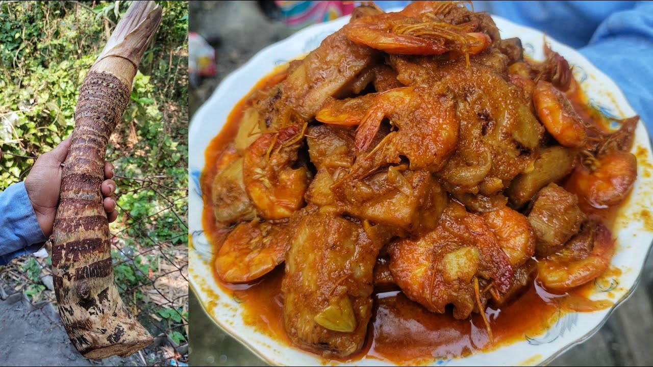 Bengali Famous CHINGRI Fish With Sar Kanda Recipe || Sea Water PRAWN ...