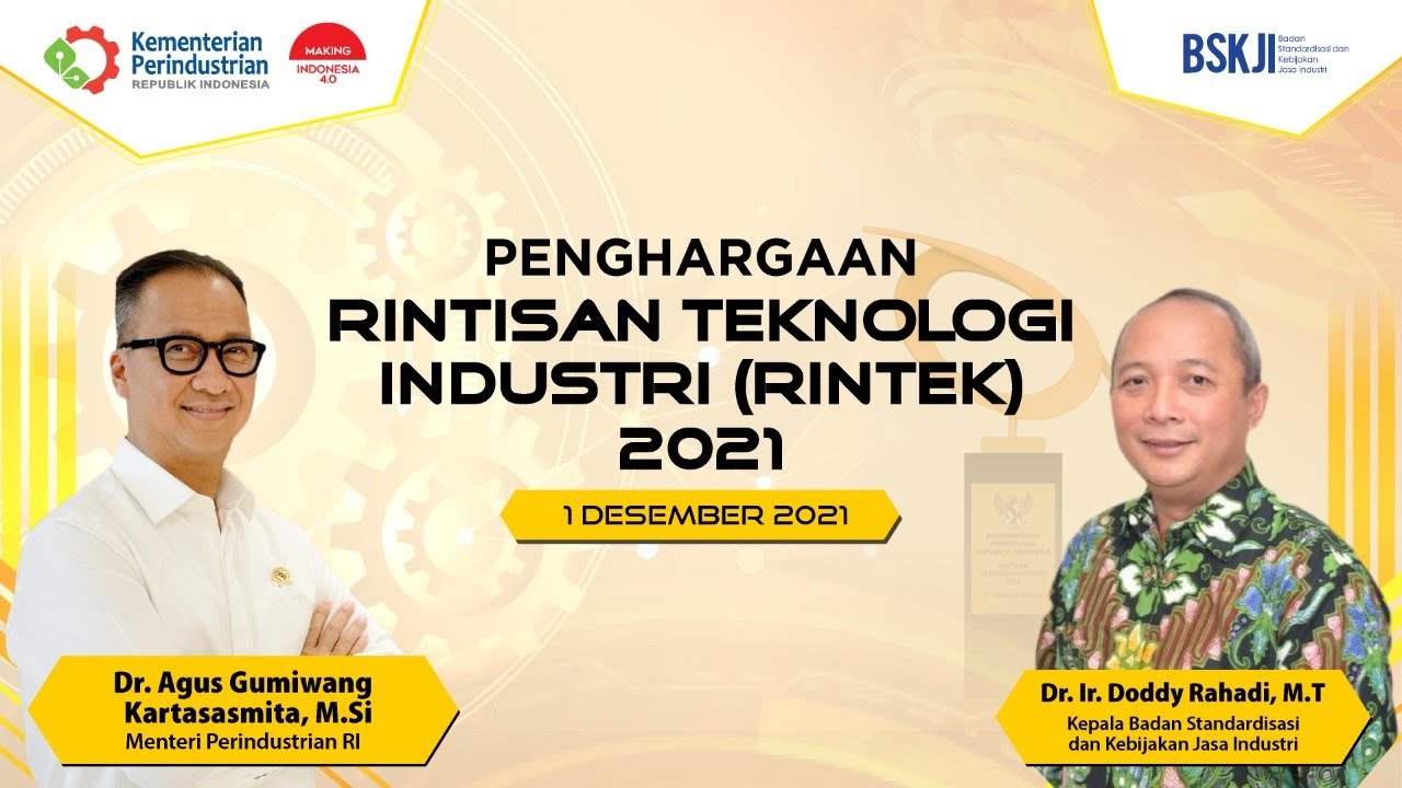 Penghargaan Rintisan Teknologi Industri (RINTEK) 2021 - YouTube