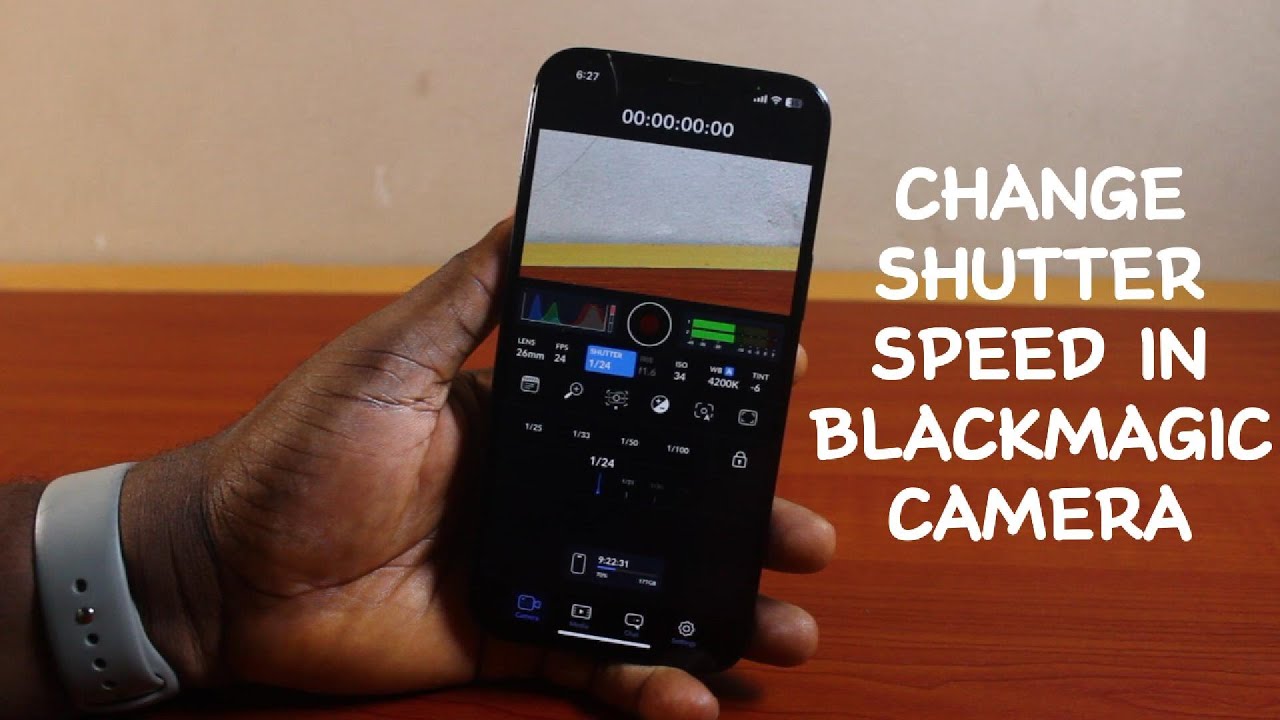 How to Change Shutter Speed in Blackmagic Camera - YouTube