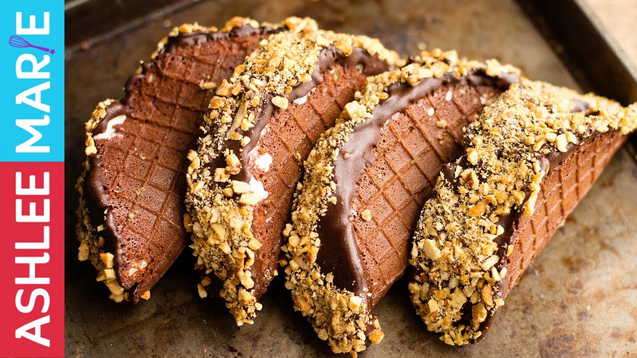 Homemade Choco Taco Recipe - YouTube
