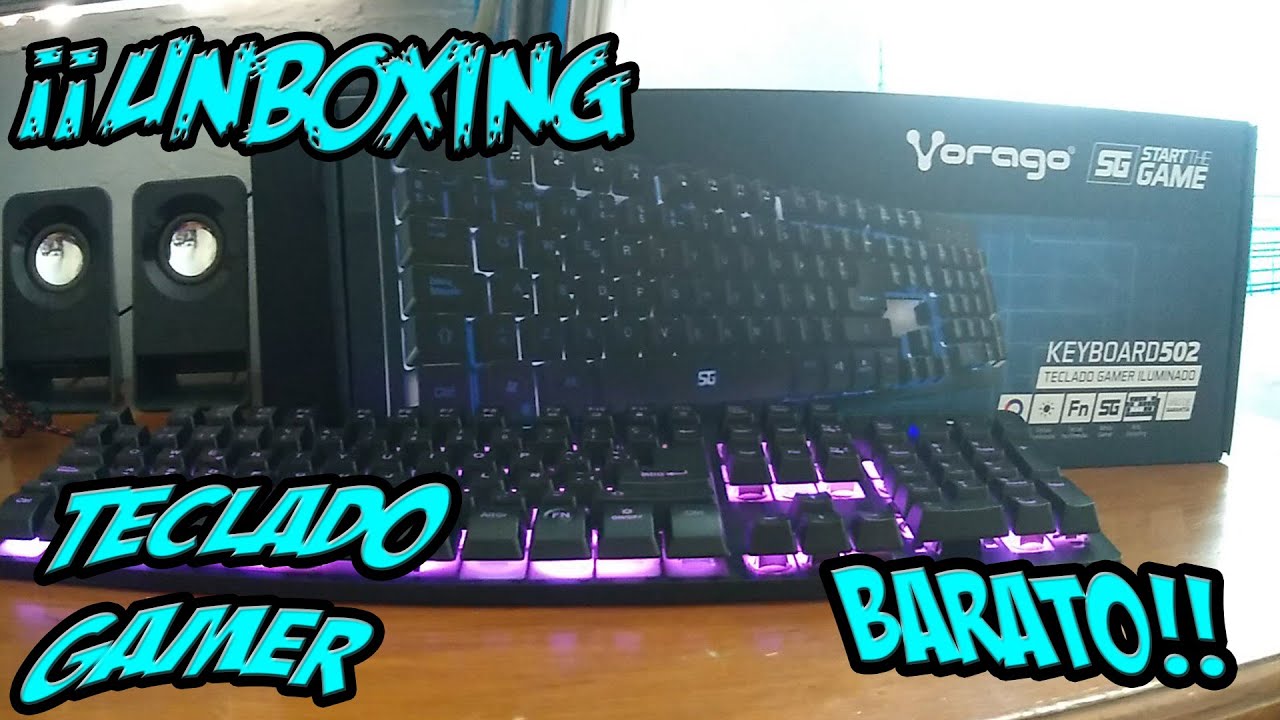 UNBOXING Teclado KB-502 | TECLADO GAMER BARATO - VORAGO - YouTube