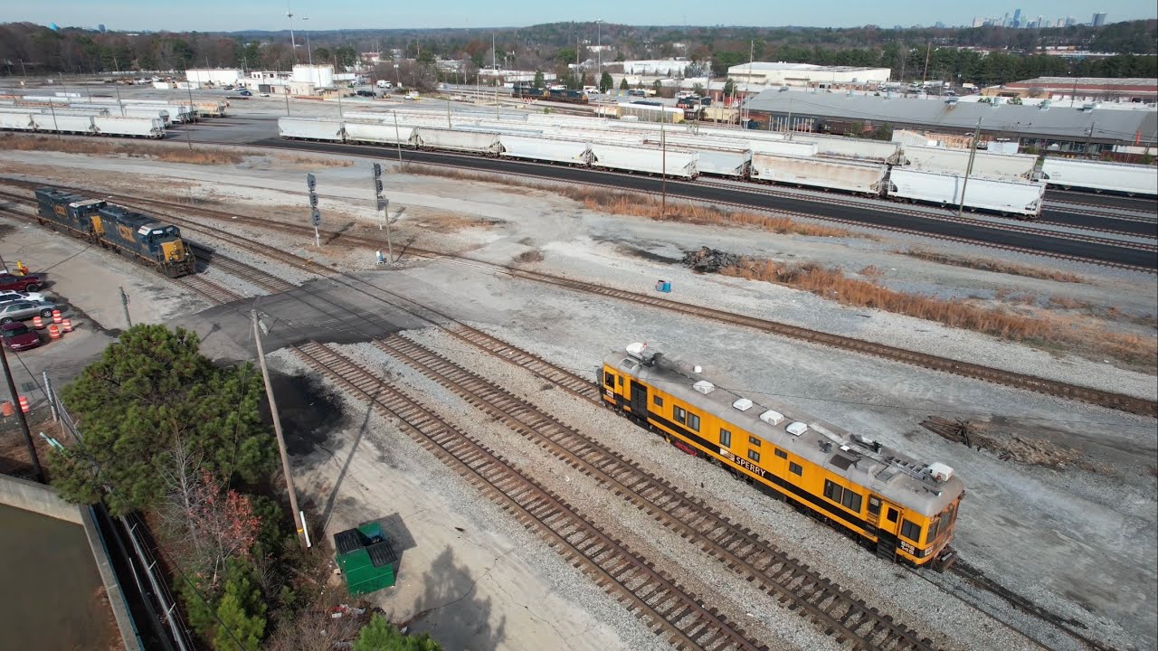 The NS Transfer Train, Sperry Rail Service, MOW Equipment, 153 and ...