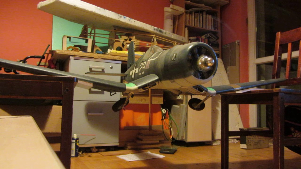 F4U Corsair 1,47m DIY retract 02 - YouTube