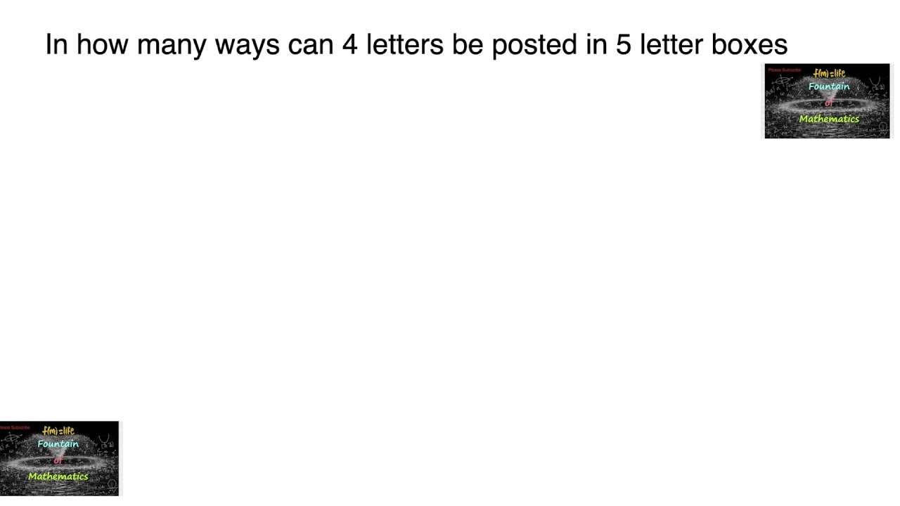 In How Many Ways Can 4 Letters Be Posted In 5 Letter Boxes YouTube in-how-many-ways-can-4-letters-be-posted-in-5-letter-boxes-youtube