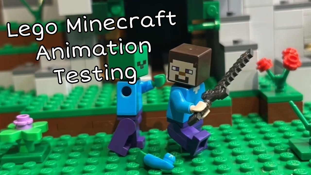 Lego Minecraft Animation Testing (Lego Minecraft Stop Motion) - YouTube