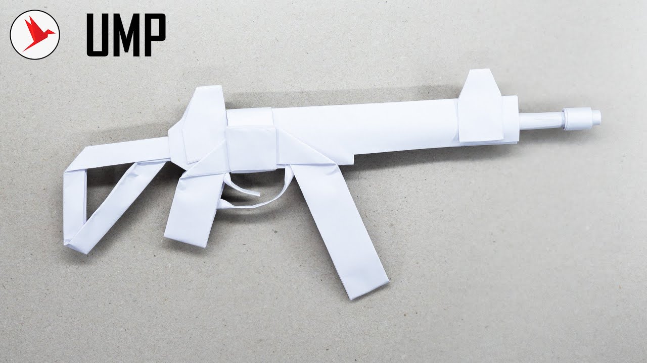 Making a Paper Model of the UMP Gun - a Fun Project - YouTube