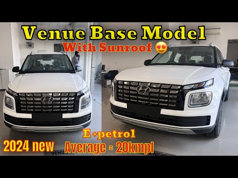 Hyundai Venue Base model With sunroof 😍| Venue Facelift 2024 🫶🏻| Full ...