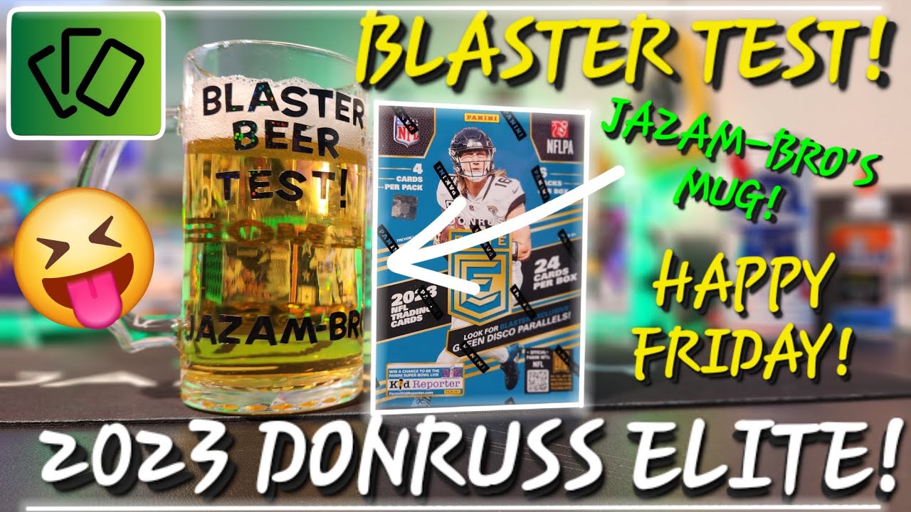 FRIDAY BLASTER BEER TEST! 2023 PANINI DONRUSS ELITE! PASS OR FAIL ...