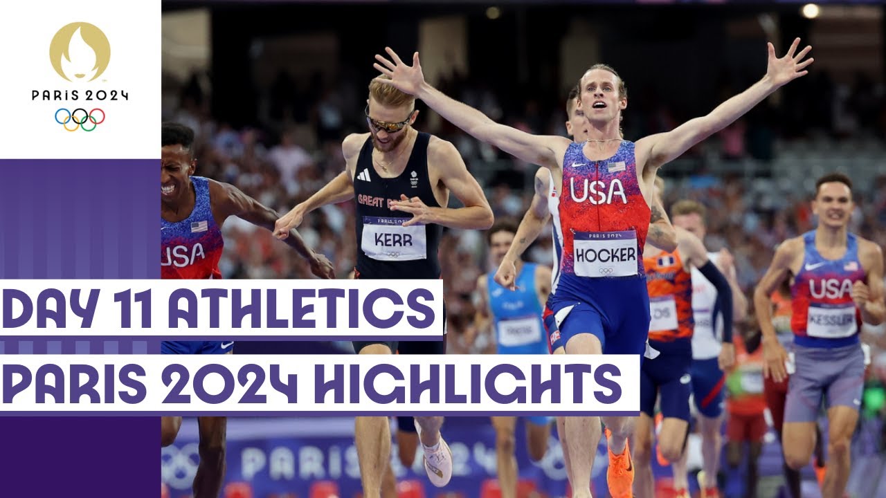 Hocker sets Olympic record, Rogers and Tentoglou win gold | #Paris2024 ...