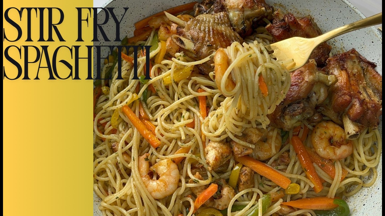 How to Make Stir Fry Spaghetti | Easy Weeknight Meal - YouTube